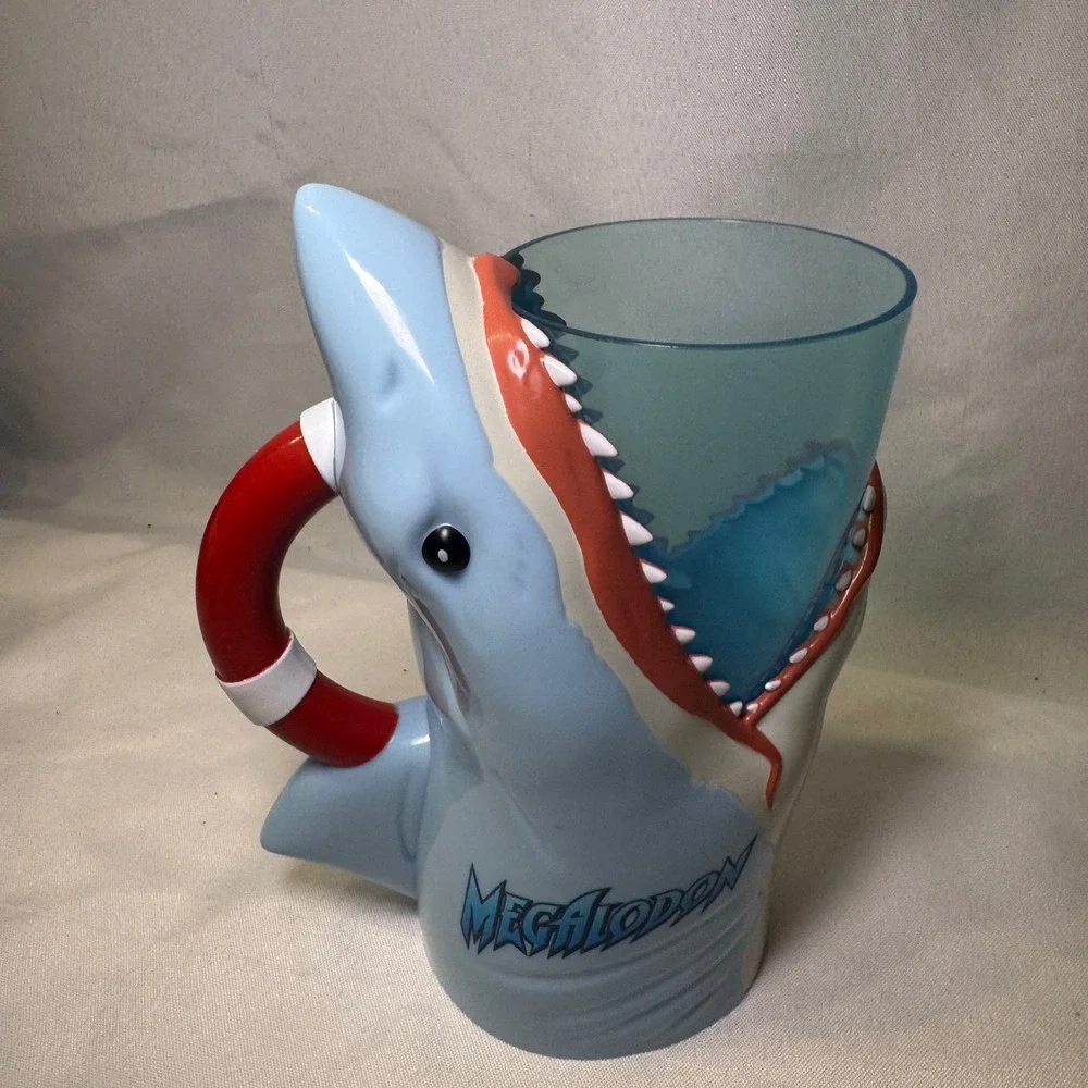 Megalodon | Dining | Megalodon Shark Souvenir Cup 3d Sculpted Head Life ...